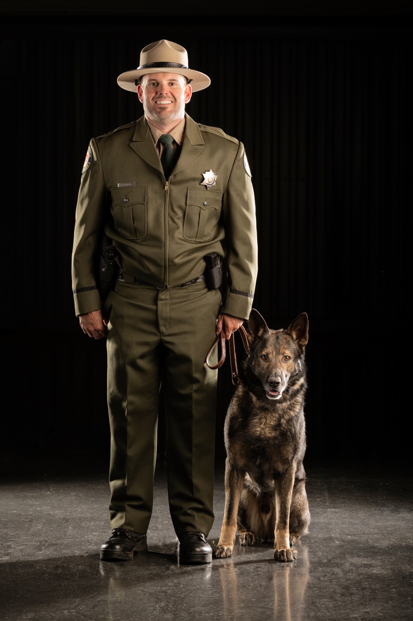 K-9 Blitz and Handler Trevor Irace